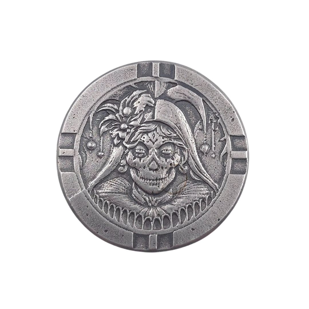 Volui Silver - Harlequin Poker Chip 47g Silver Round – Cardiff Gold
