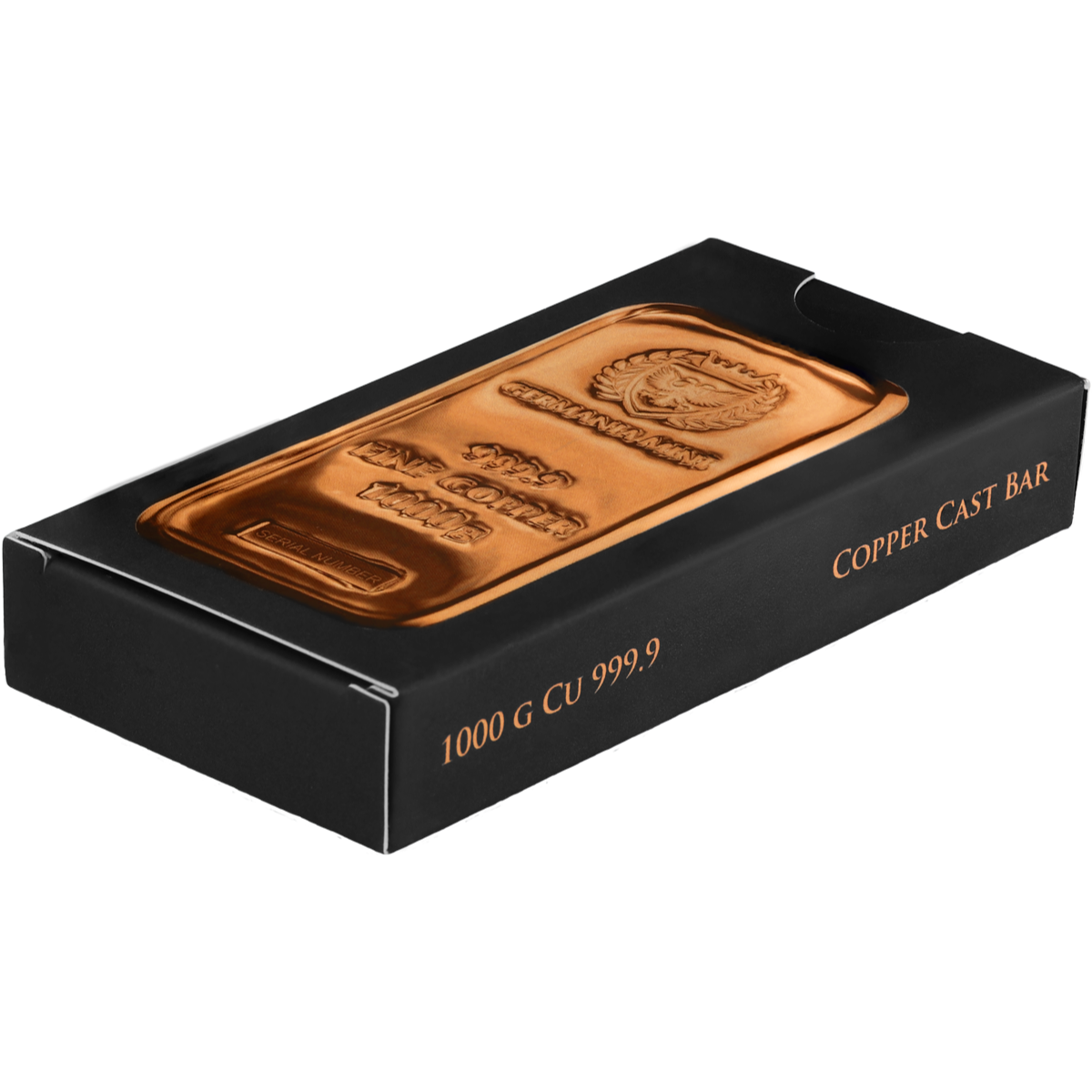 Germania Mint - 1kg Copper Bar – Cardiff Gold