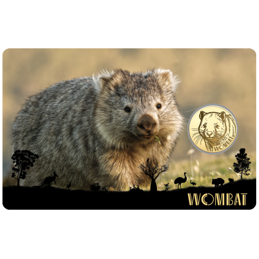 Wombat Coin Card - Gold Gift – Cardiff Gold