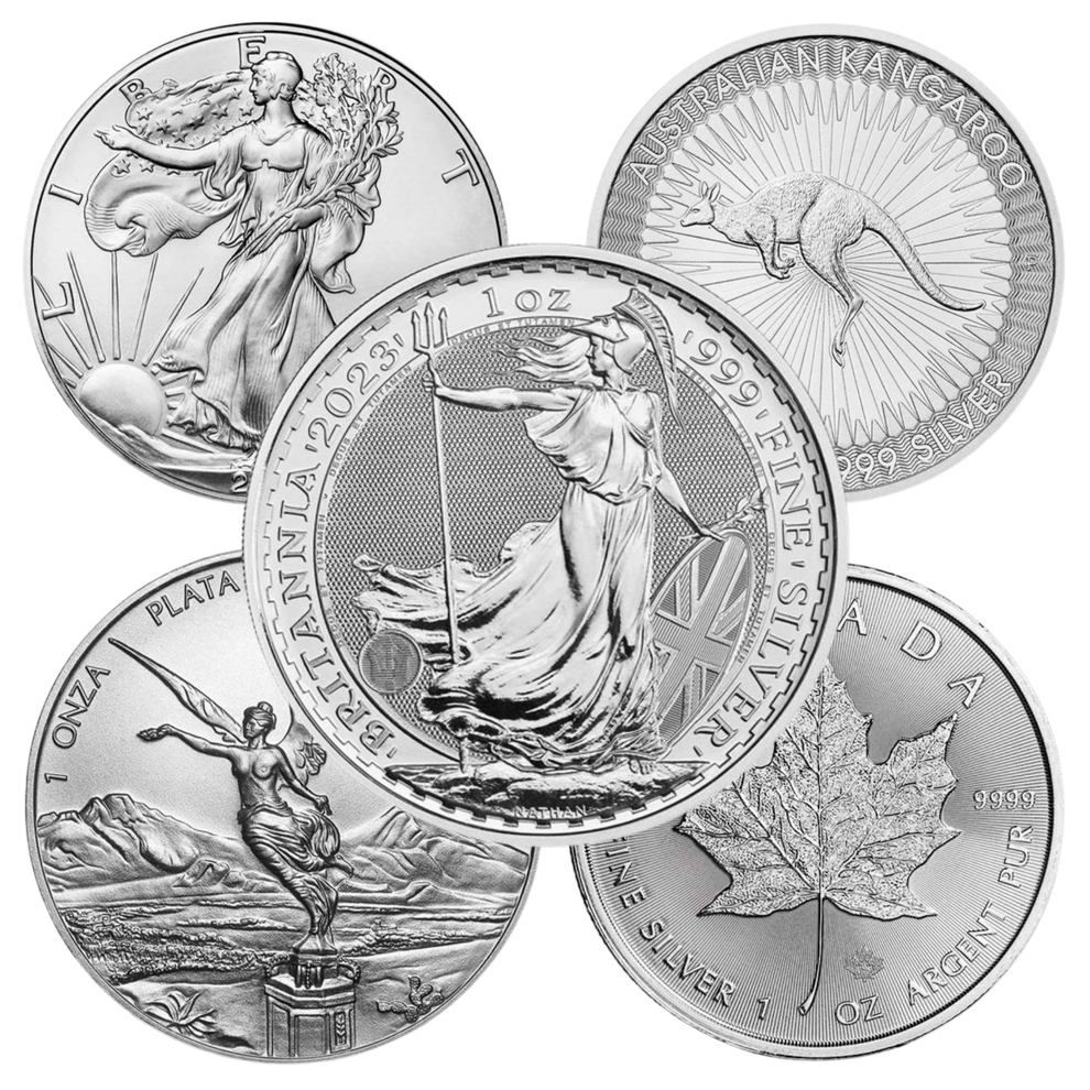 1oz Silver Coins (Best Value) – Cardiff Gold